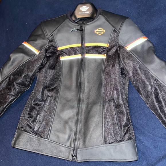 Harley-Davidson | Jackets & Coats | Womans Hd Brawler Leather Harley ...